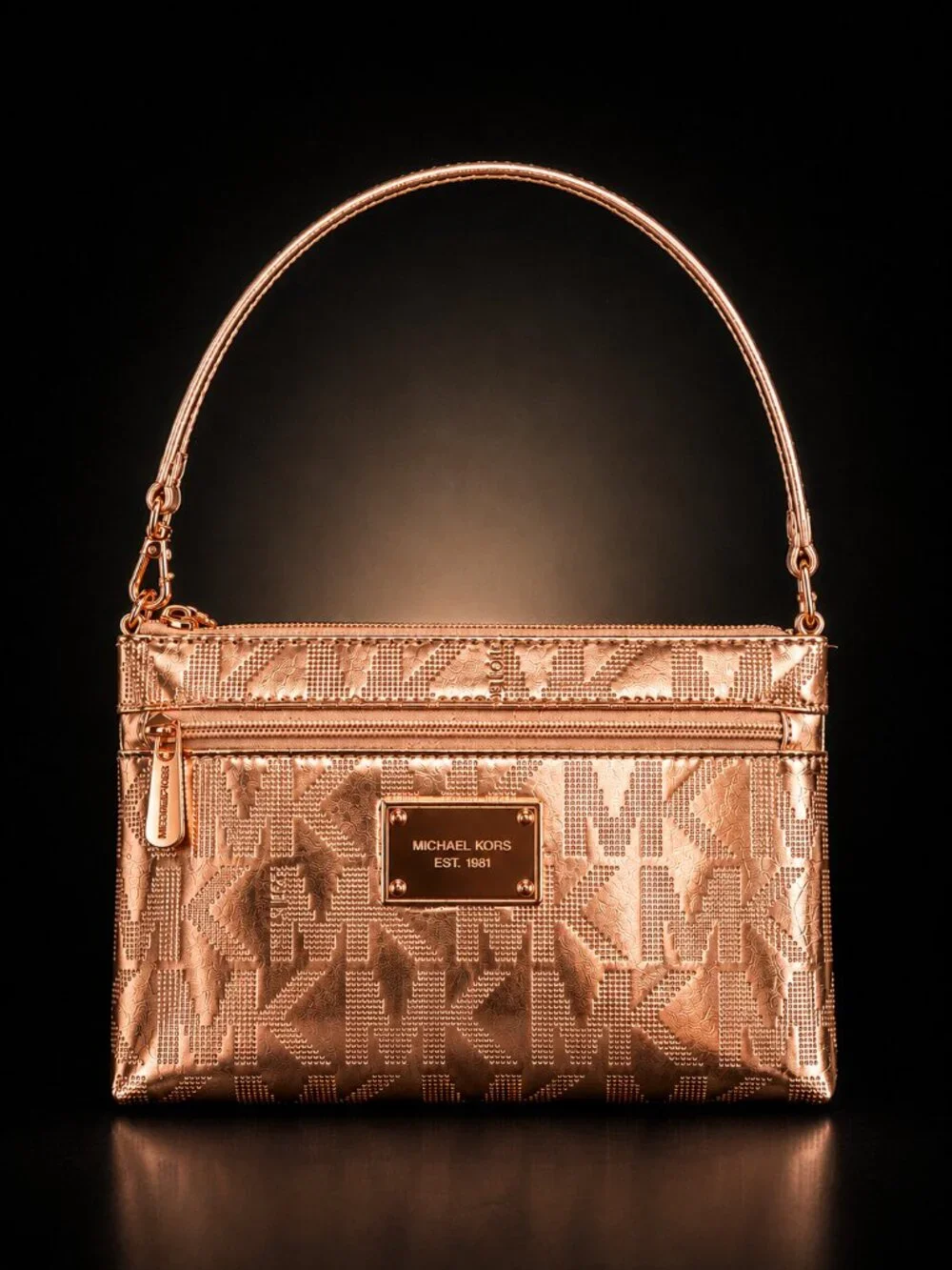 Michael Kors | Accessories | Michael Kors Rose Gold Mk Monogram ...